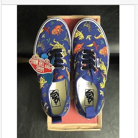 Vans | Shoes | Vans Kid Dinosaur Authentic Elastic Lace Shoes | Poshmark